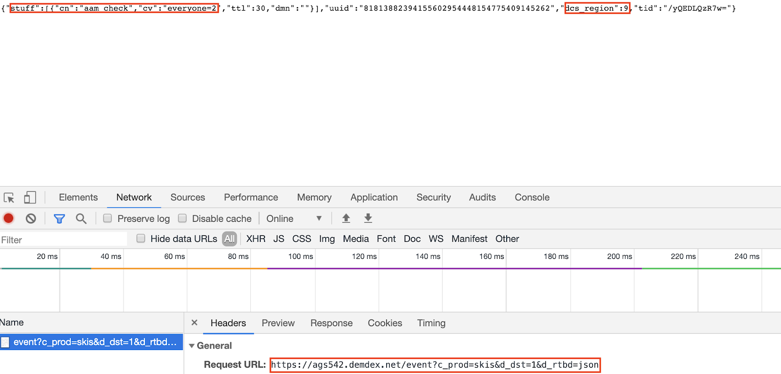 ags542 demdex net domain alias and destination domain d dst parameter ...
