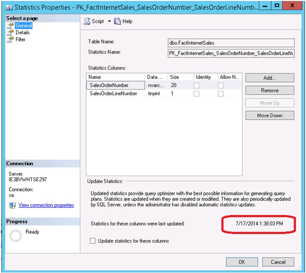 Help On Sql Server : Sql Server – Statistics (Create, Update and delete ...