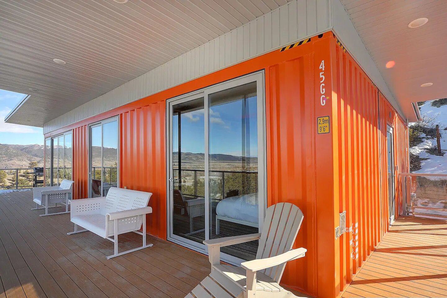 Shipping Container Homes & Buildings: 2 Bedroom Airbnb Orange Shipping ...