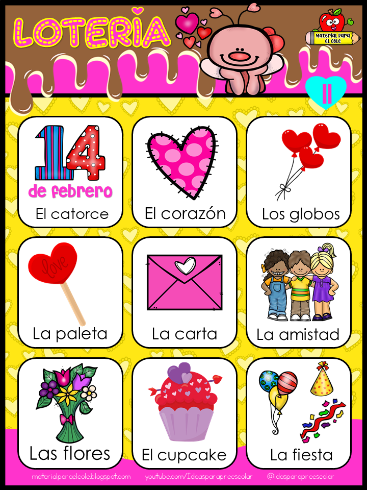 LOTERÍA DE SAN VALENTÍN(14 DE FEBRERO)