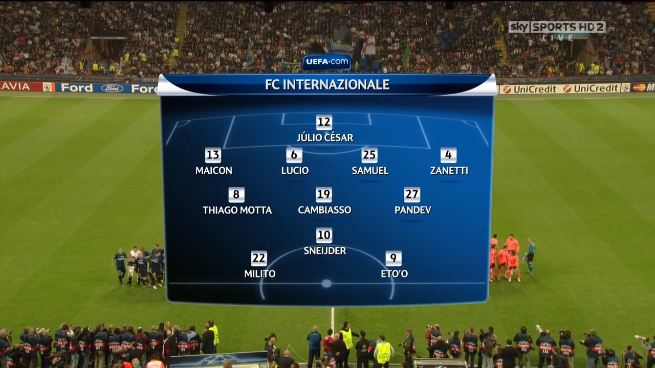 UCL 2009/10 - Semifinals 1st Leg - Inter Milan vs Barcelona - 20/04 ...