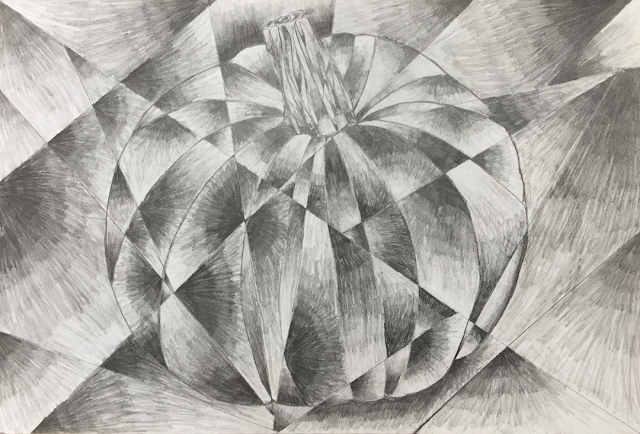 Ms. Hsieh 's Clarke Art Room- 8th Grade: Shattered Value Drawings