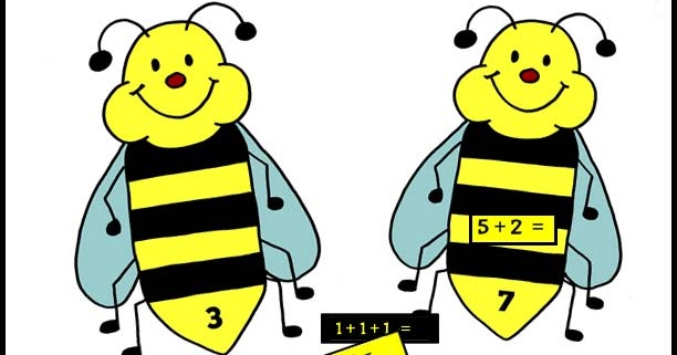 Interactive Math center activity with fun Bumblebee Addition