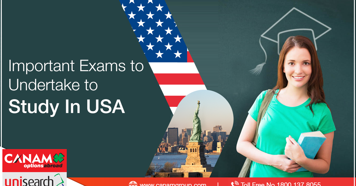 Important Exams to Undertake to Study in USA