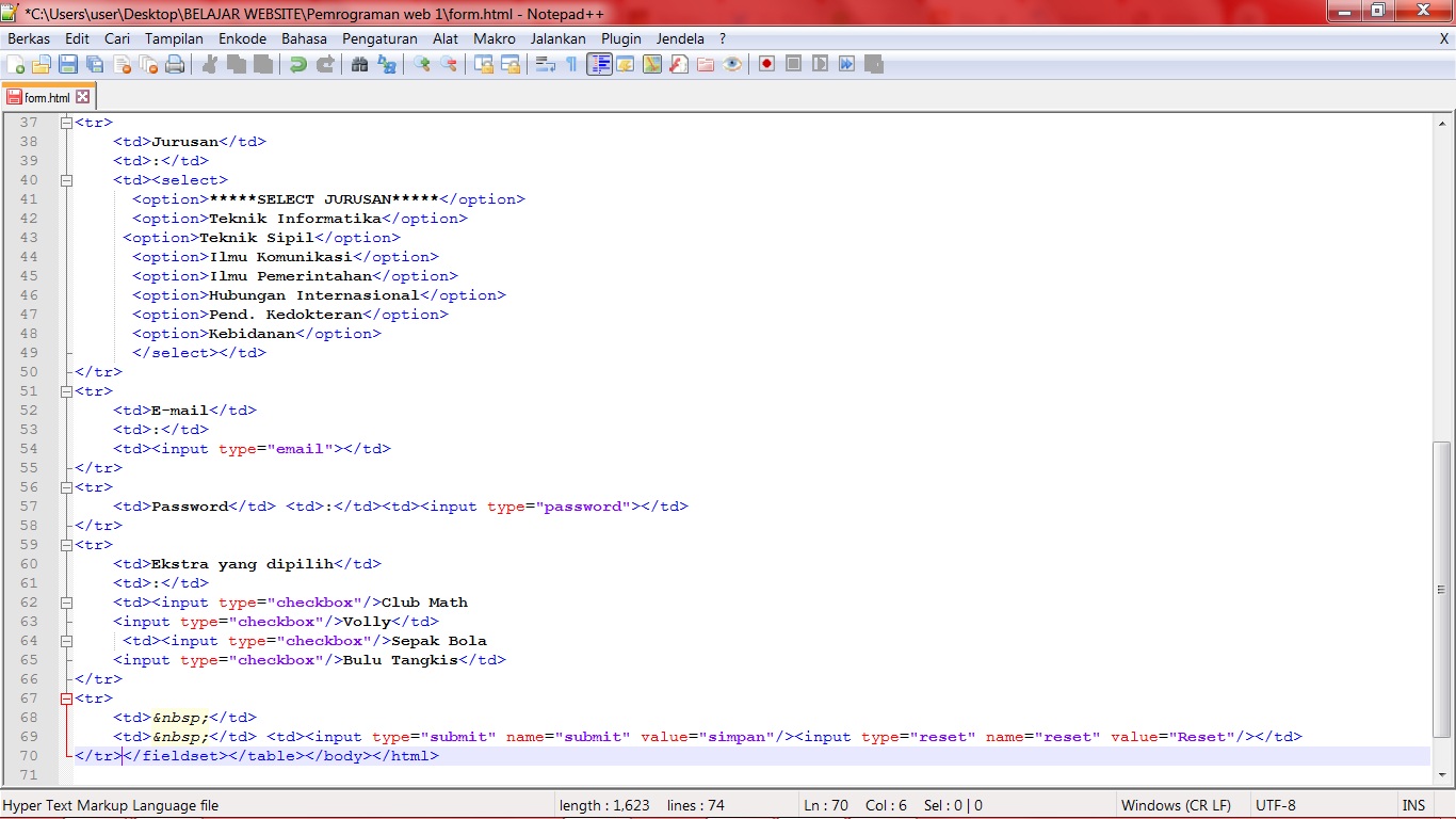 Tutorial Form Input Dengan Html Tutorial Form Input Dengan Html