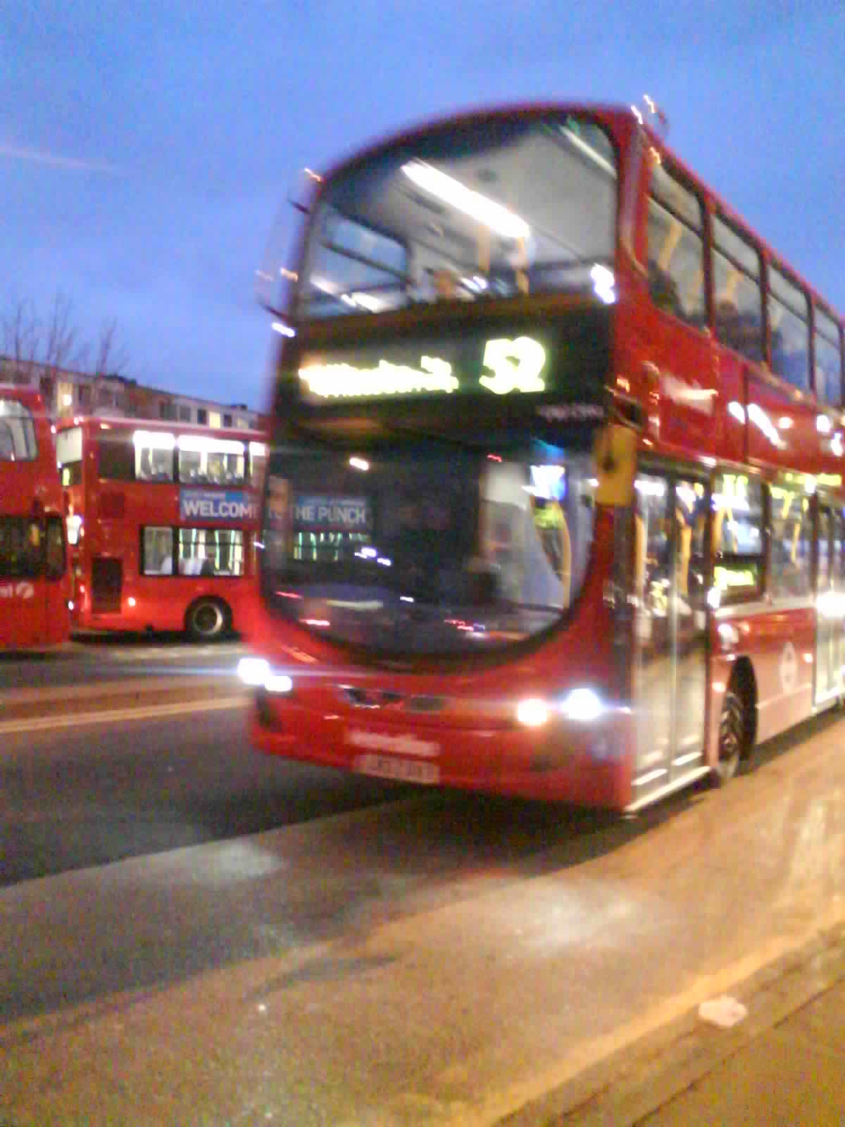 London Connected: Finally Here: Route 52's New Buses!