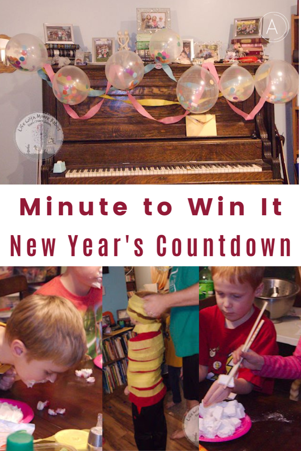 Minute to Win It New Year's Eve Countdown - Life with Moore Babies