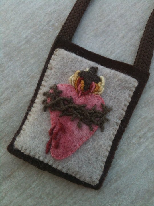 Under Her Starry Mantle: My Scapular Craft ~ Two Hearts