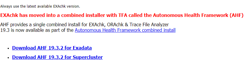 Davis Apps DBA: Running EXAchk in an EXADATA Server