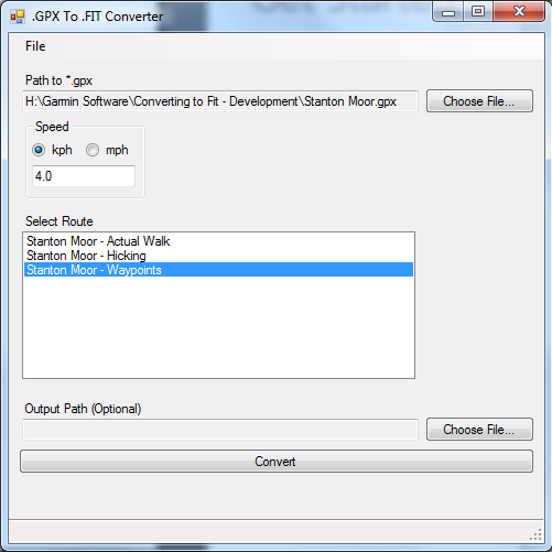 Coding Blog: GPX to FIT (Garmin) converter