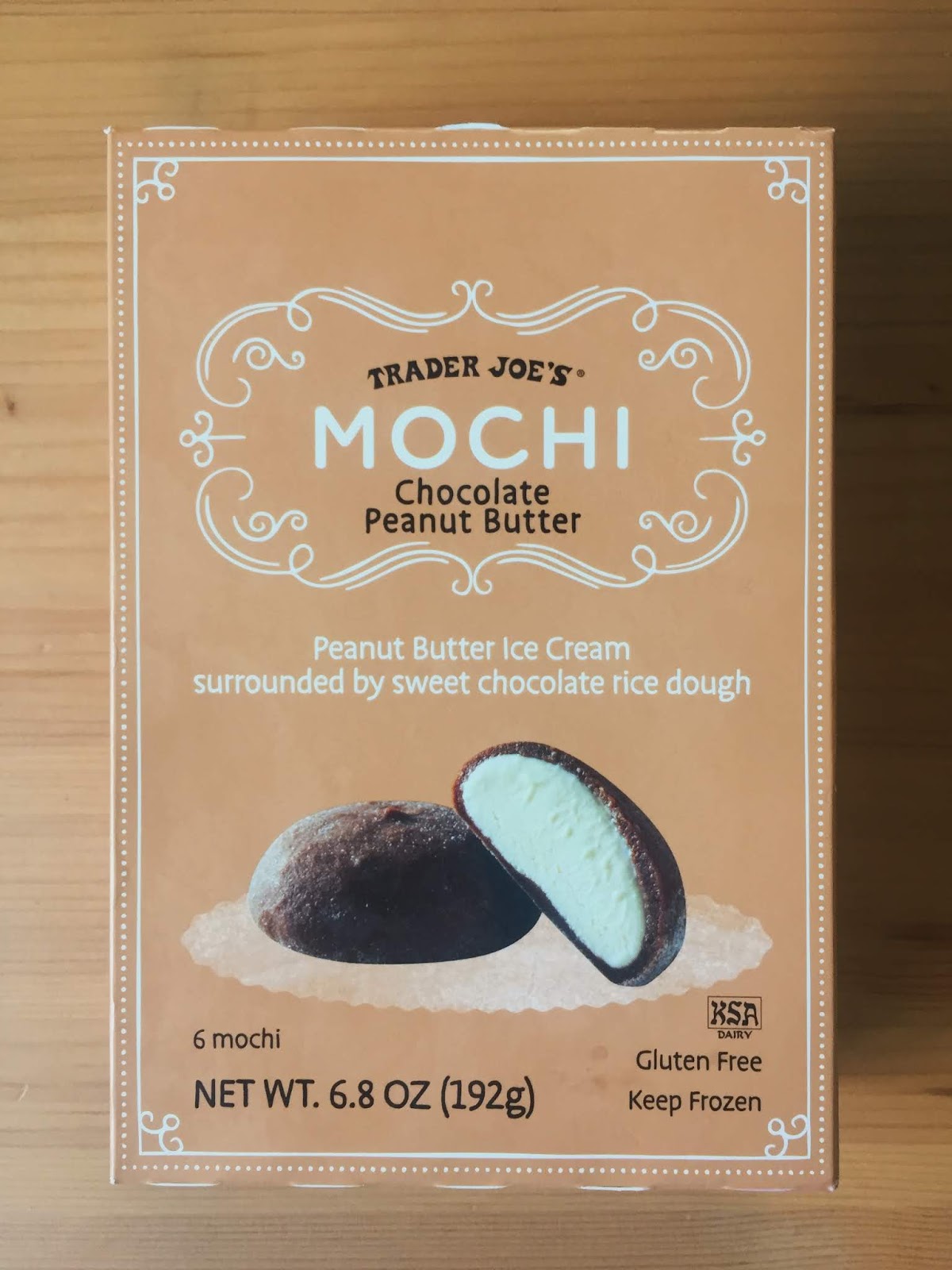 Trader Joe's Chocolate Peanut Butter Mochi Ice Cream