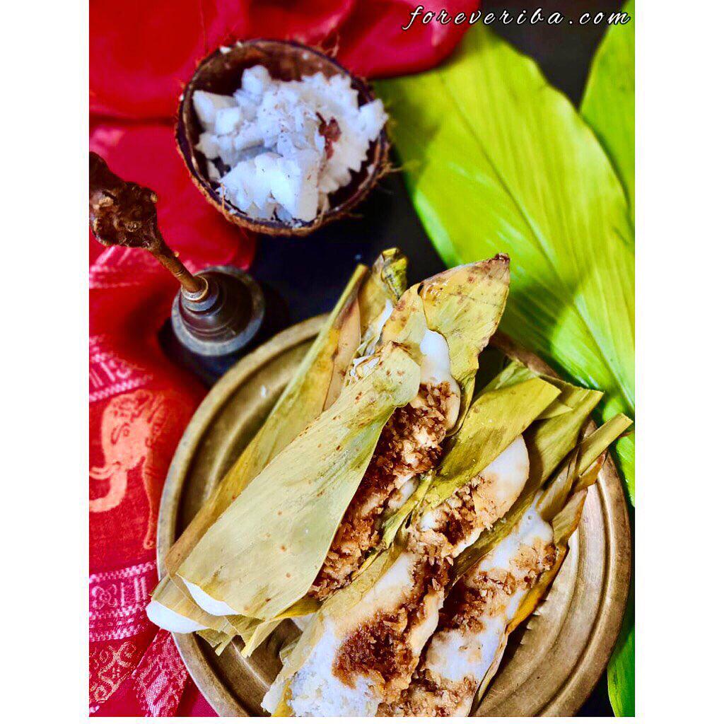 The food diary- Enduri Pitha/Haldipatra Pitha