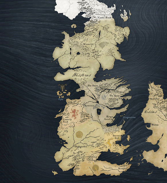 A Game of Thrones: Mapa de los Siete Reinos