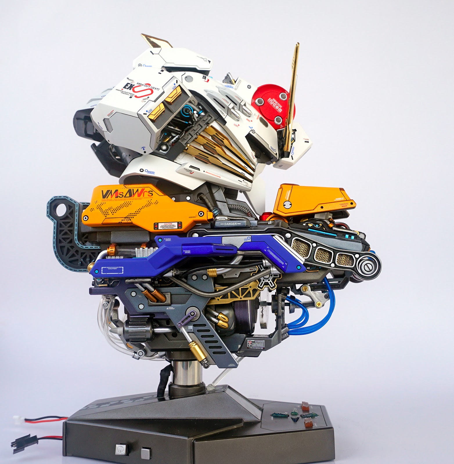 Custom Build: 1/24 GSM EX-S Gundam Head Bust Display