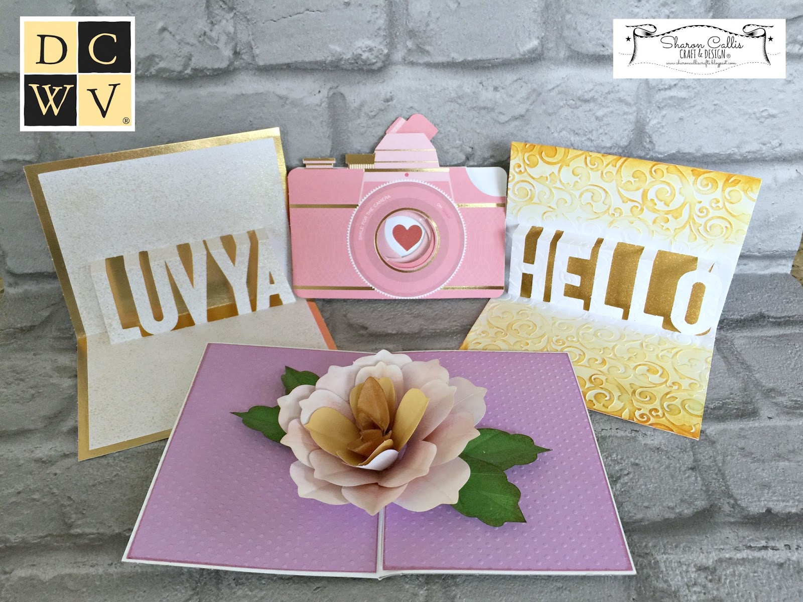 Pop Up Cards with the DCWV DIY Project Stack.