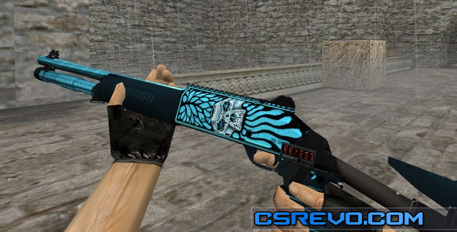 Skin XM1014 - Necromancer Frost (CS:GO) HD para CS 1.6 - CS Revo!