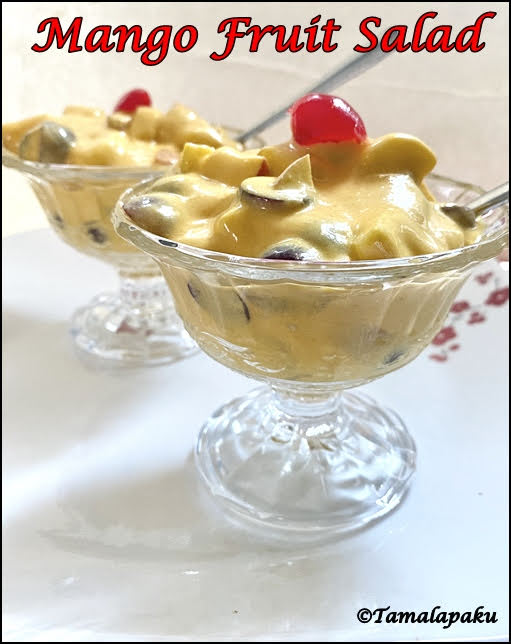 Everyday Mini Thali 6 - Mango Fruit Salad - Day 10 ~ Tamalapaku