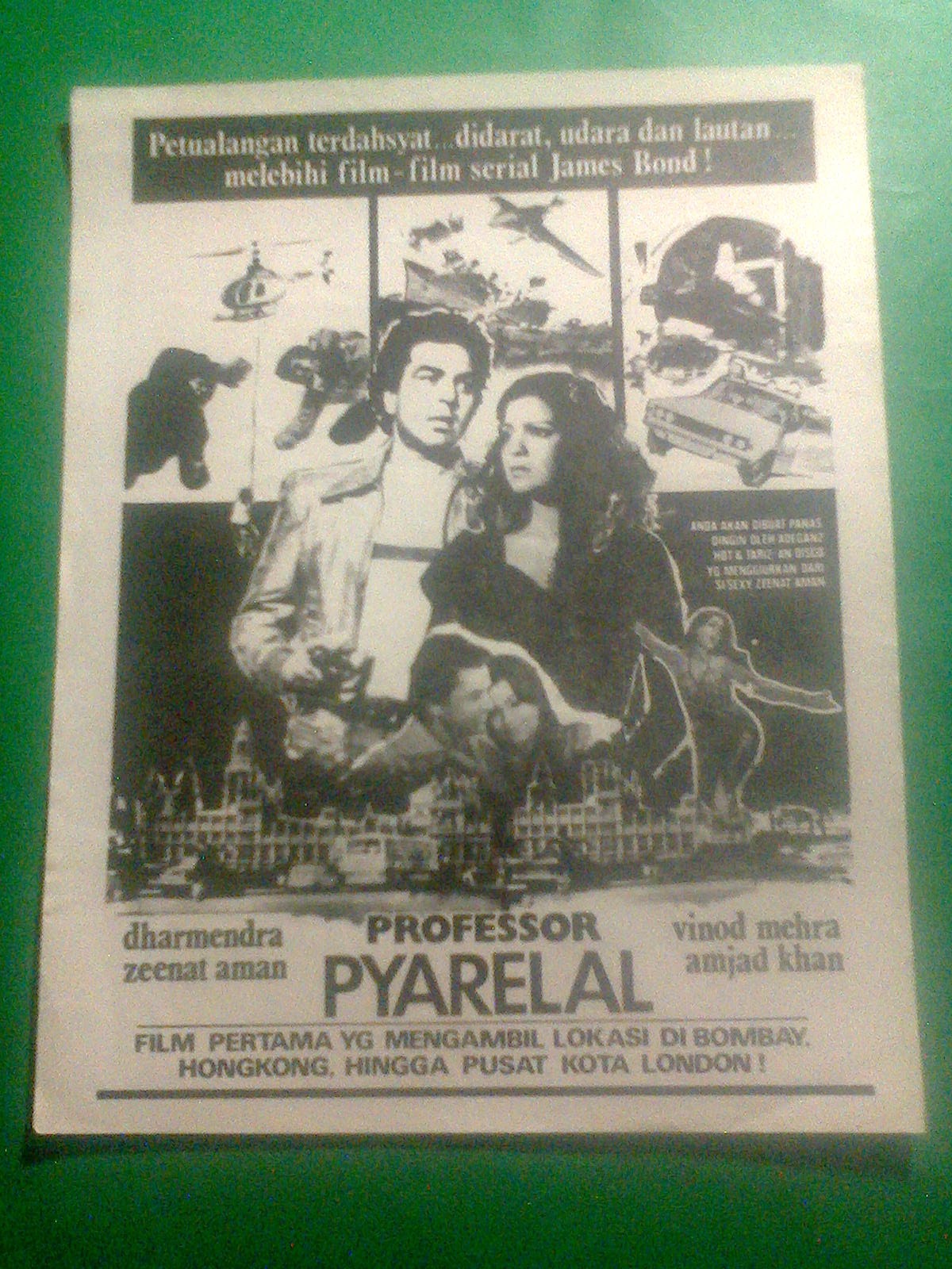 Gudang Barang Lawas: FLYER FILM INDIA '' PROFESSOR PYARELAL '' [WFIND 1 ]