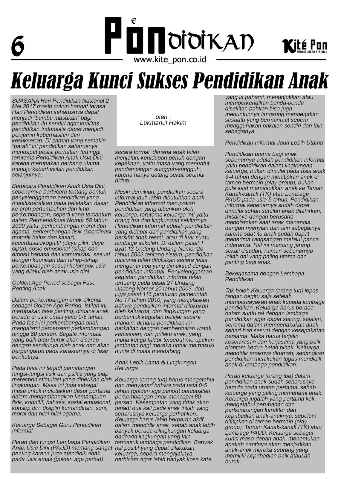 Contoh Desain dan Layout Koran/Majalah Sederhana (Tugas Jurnalistik ...