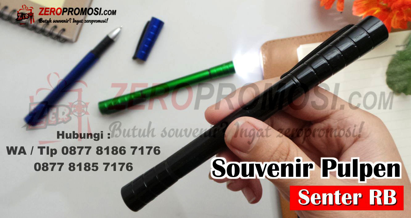 Souvenir Pen Senter RB Terbaru Custom Cetak Logo - Pen Kantor Murah ...