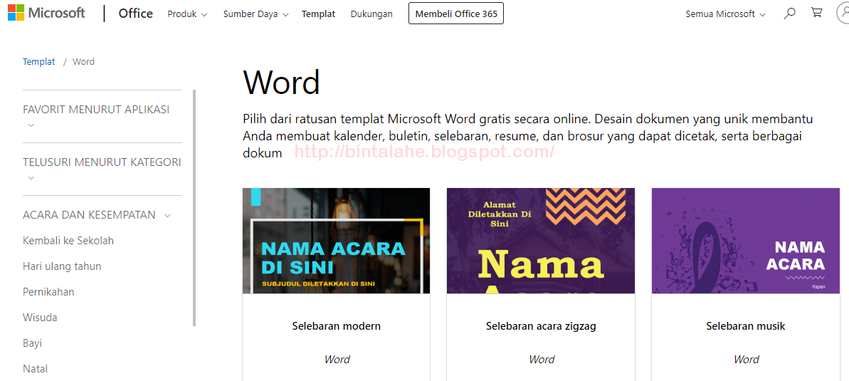 6 Situs Terbaik Untuk Mengunduh Template Microsoft Word - Ninna Wiends