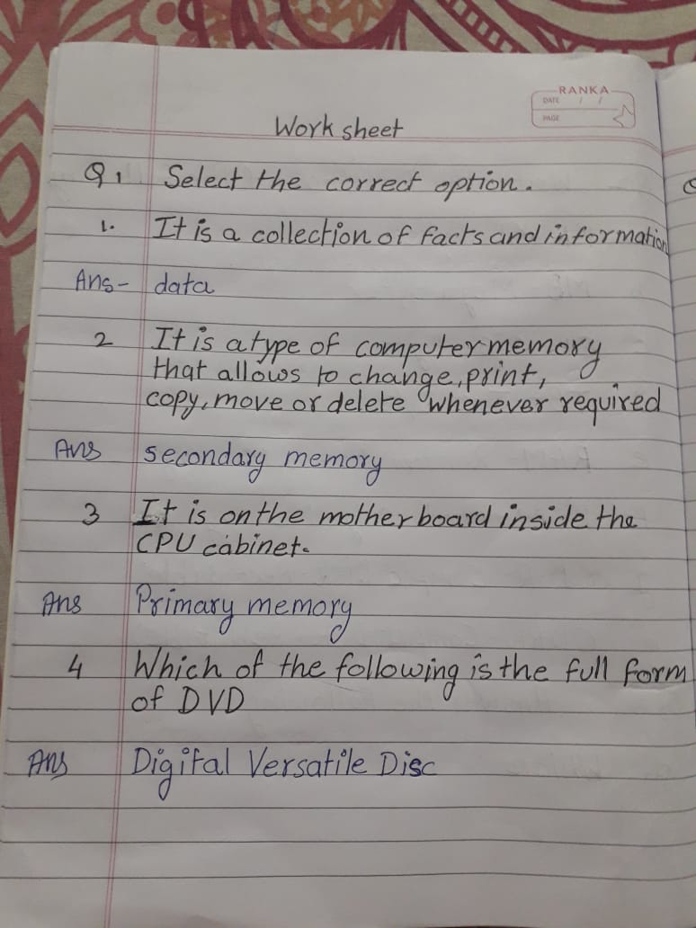 Ch 1: Computer Memory