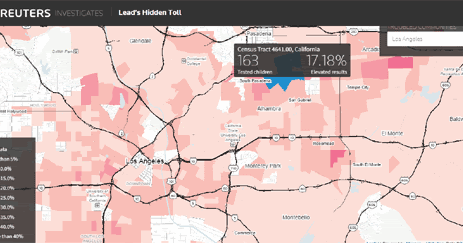 Maps Mania: L.A.'s Elevated Levels of Lead