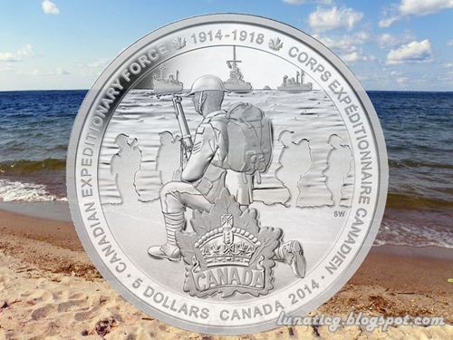 $5 Canadian Expeditionary Force Silver Coin | Lunaticg Coin