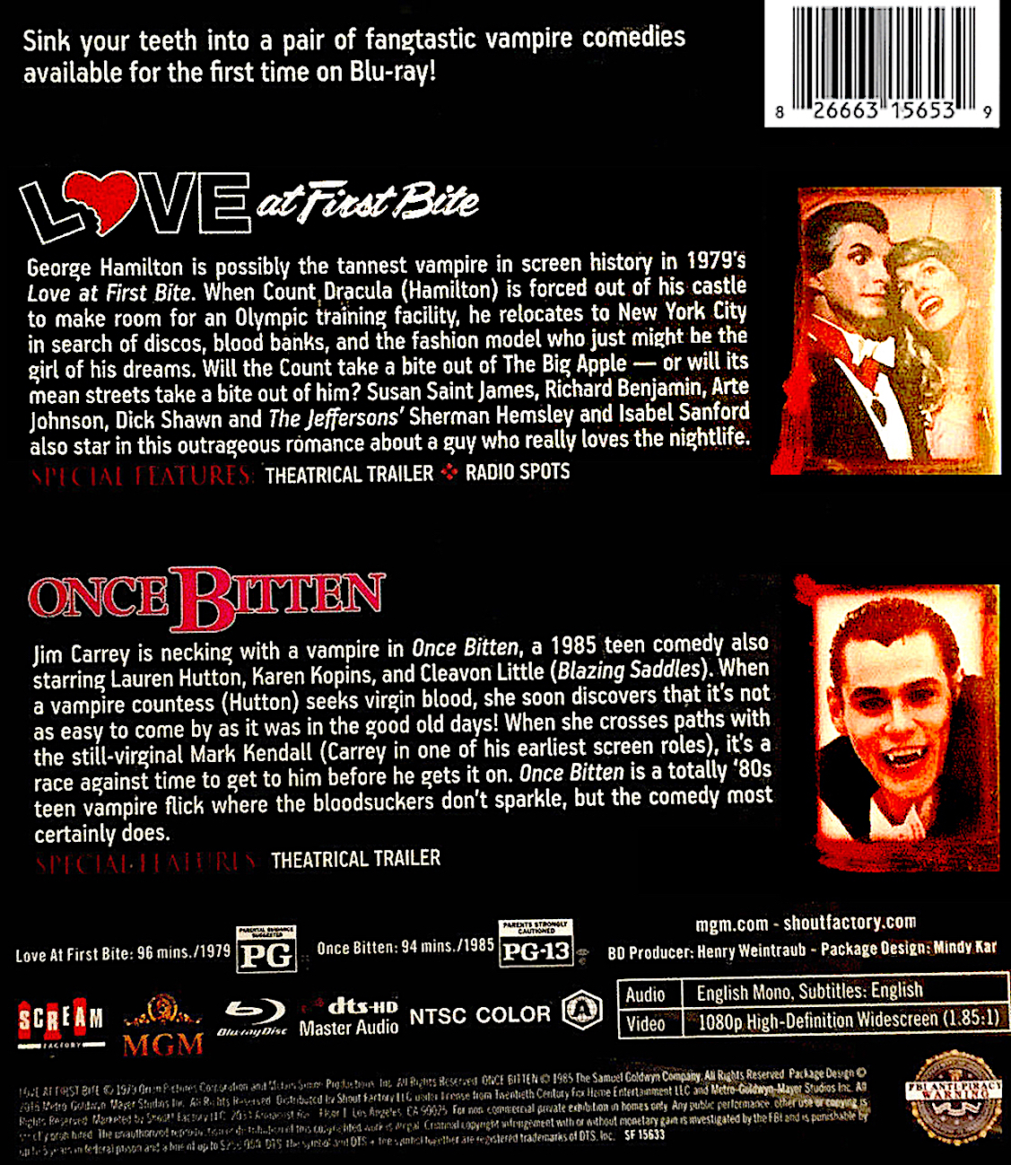 blu-ray and dvd covers: SCREAM FACTORY DOUBLE FEATURE BLU-RAYS: BAD ...