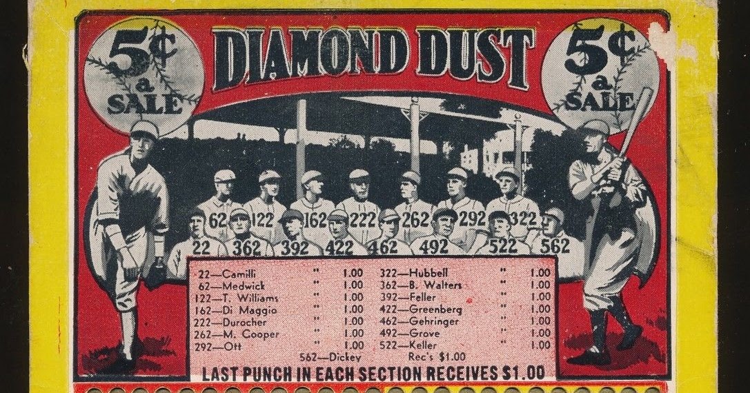 FOR LOVE of THE CARDS: Baseball Punchboards