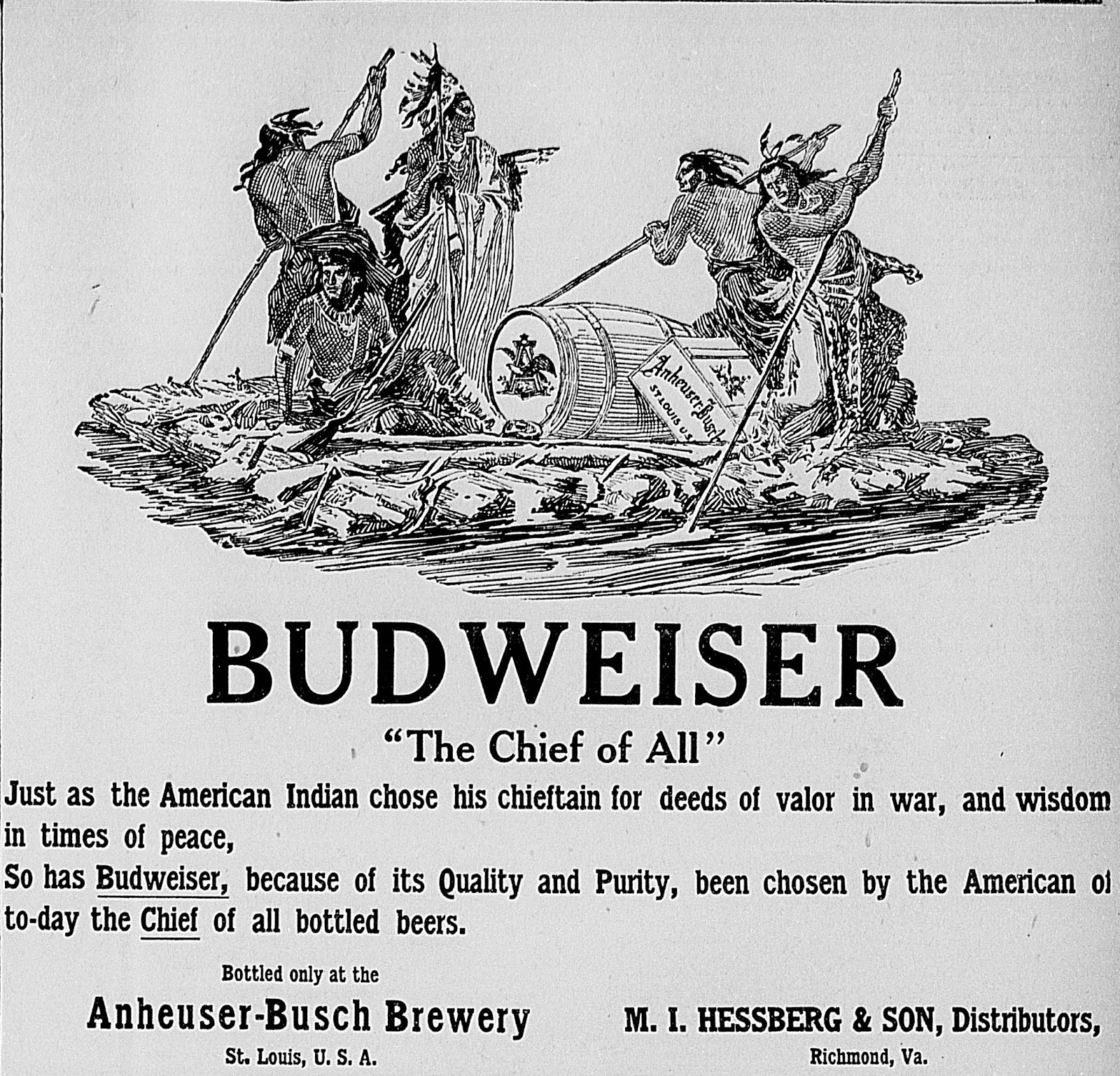 MemoriesandMiscellany: Native Americans Advertising Beer