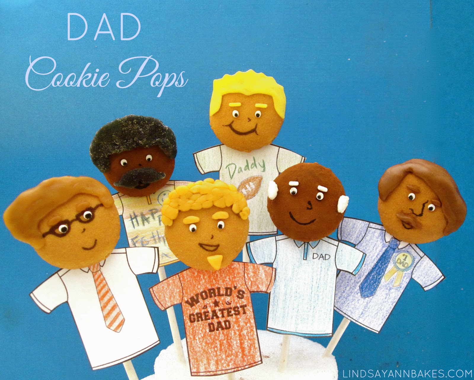 Customizable "Dad" Cookie Pops for Father's Day (LollyPapas) - The ...