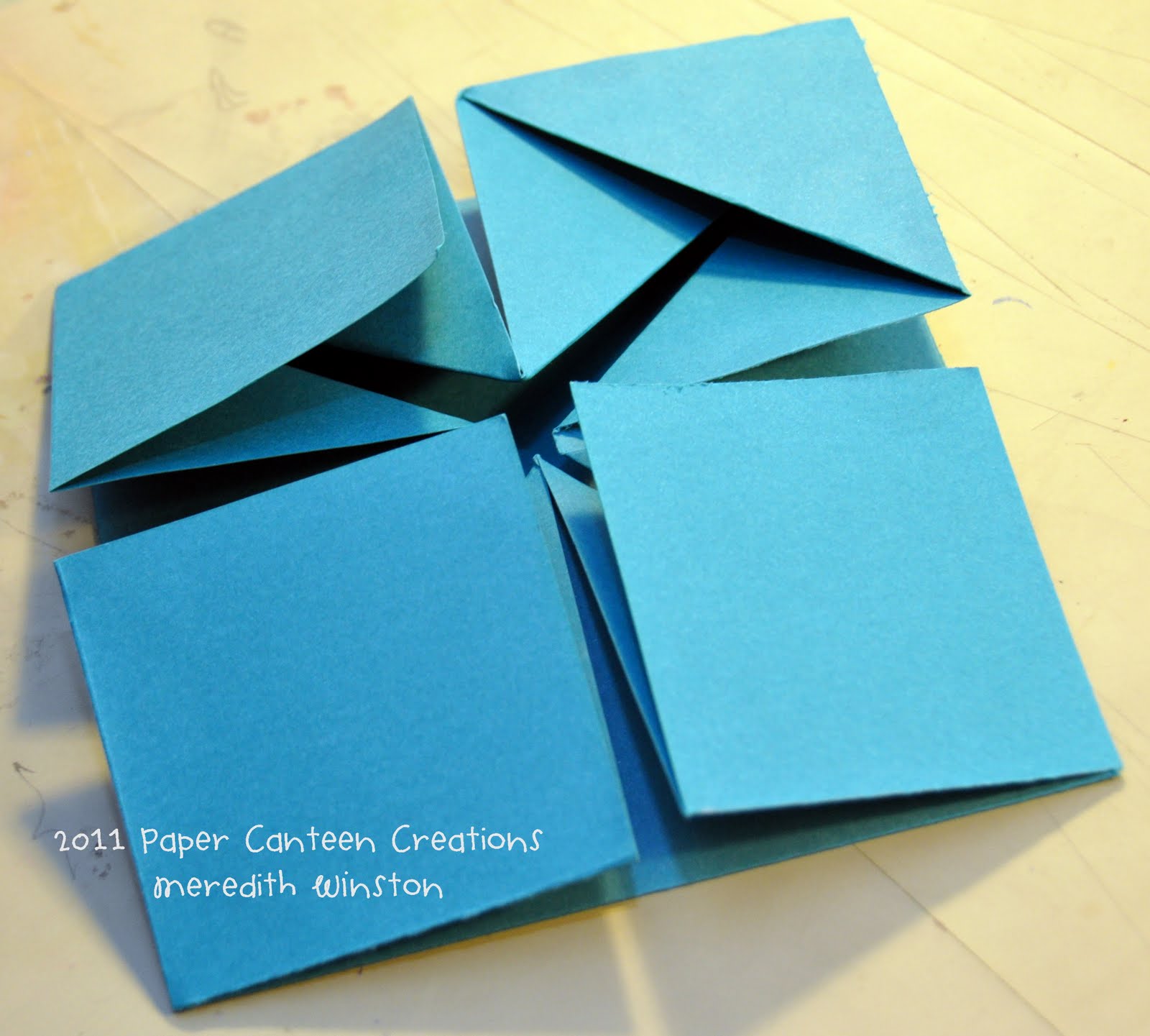 Paper Canteen Creations: Bombshell Tutorial - Napkin Fold Card