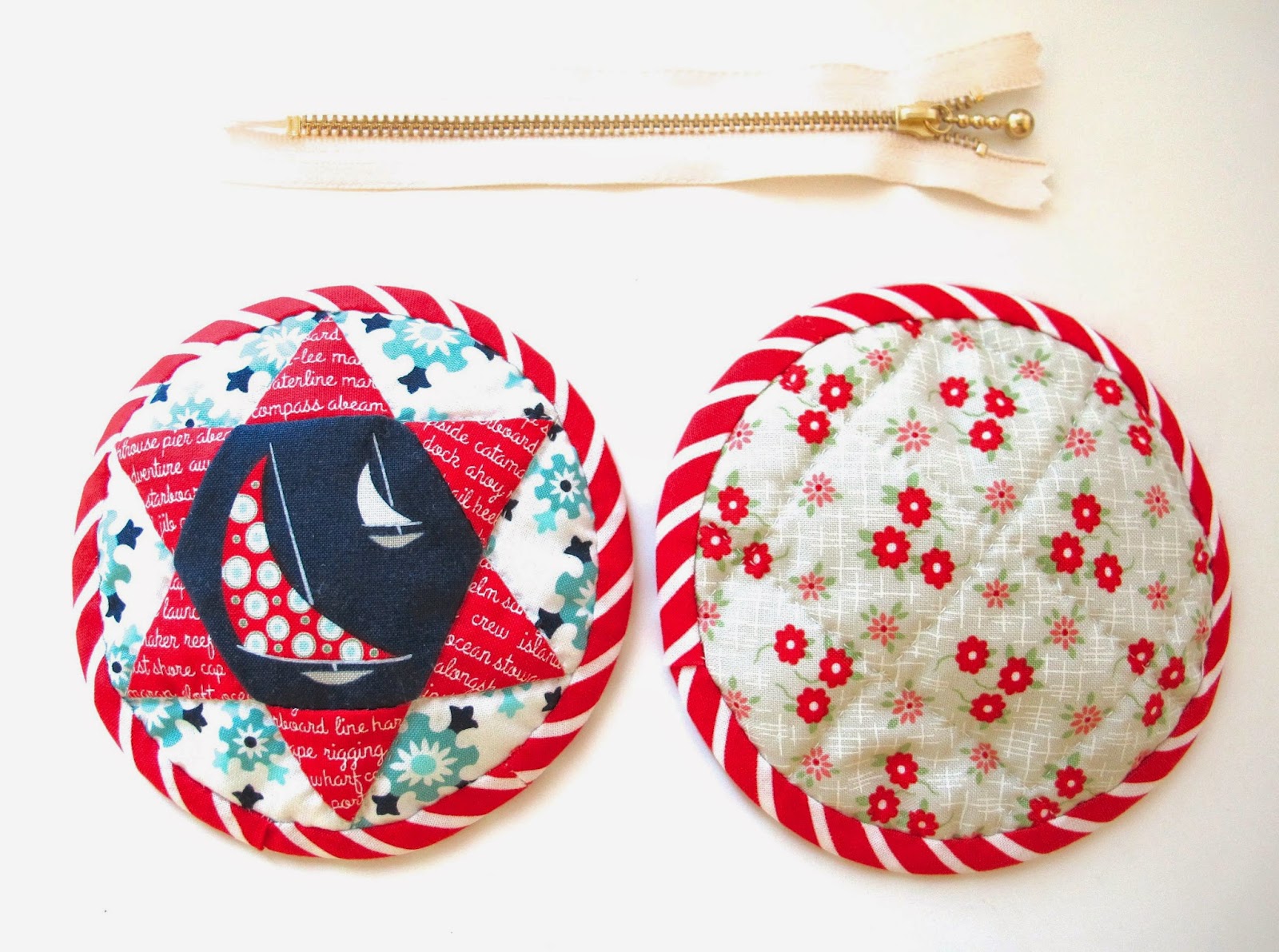 zakkaArt: Round zipper pouch step-by-step tutorial (a zakkaArt sewing kit)