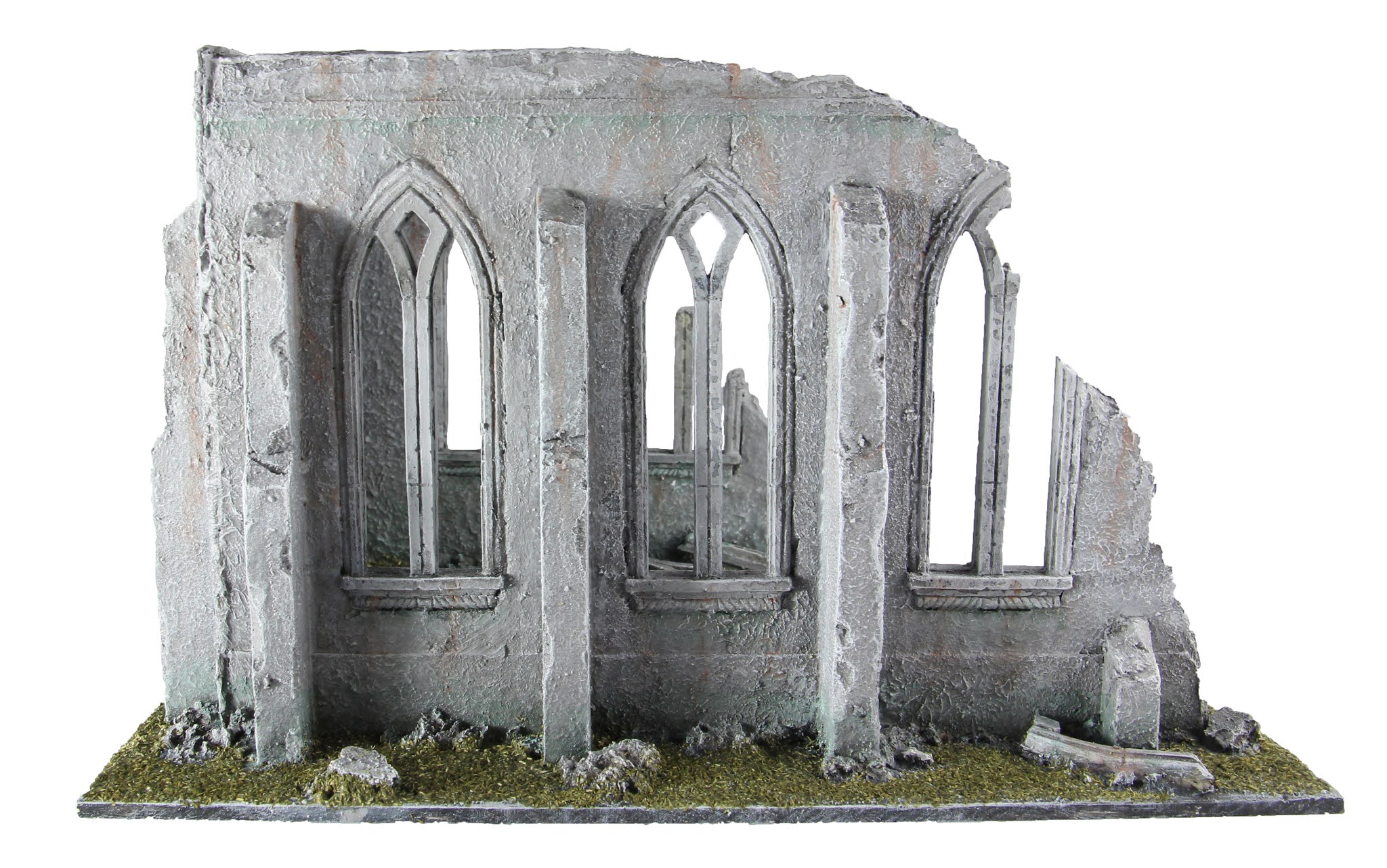 Some more Warhammer 40k terrain: church ruins pt 2 (finished)