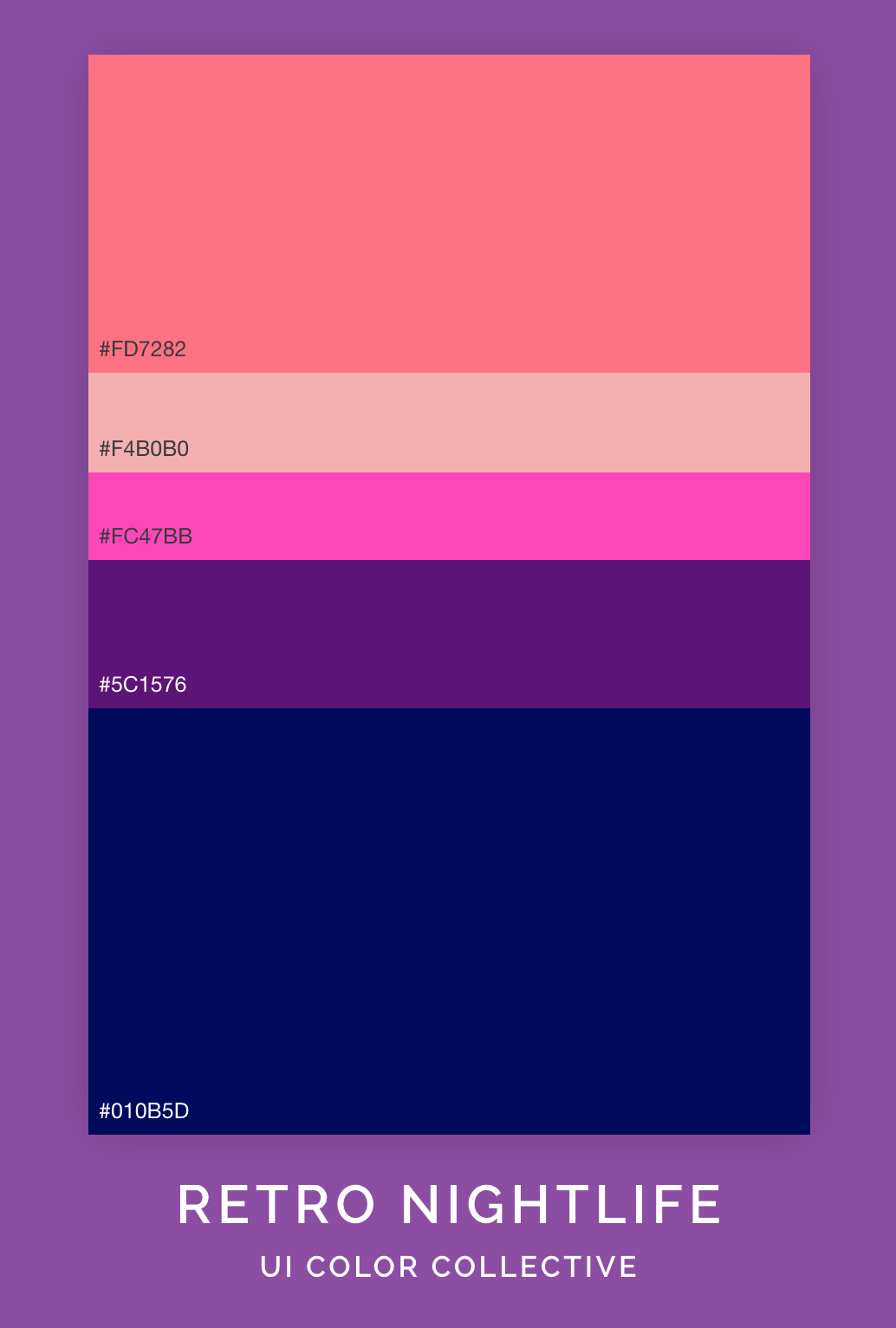 Retro Nightlife Color Palette