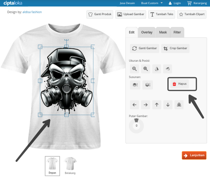 CARA DESAIN KAOS CUSTOM SENDIRI