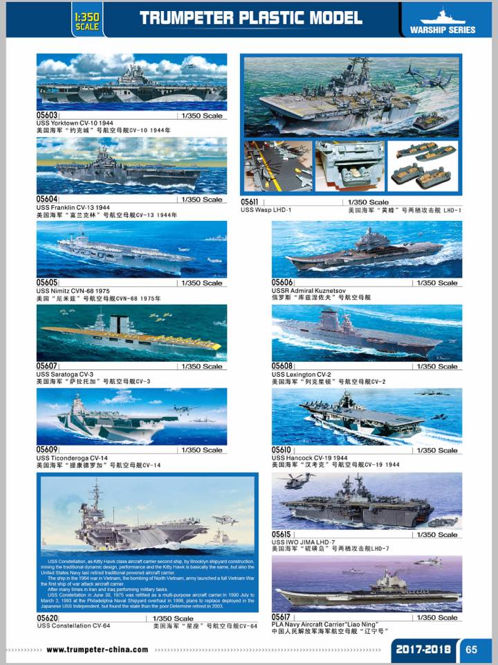 The Modelling News: Trumpeter’s Catalogue & new items of 2017-2018