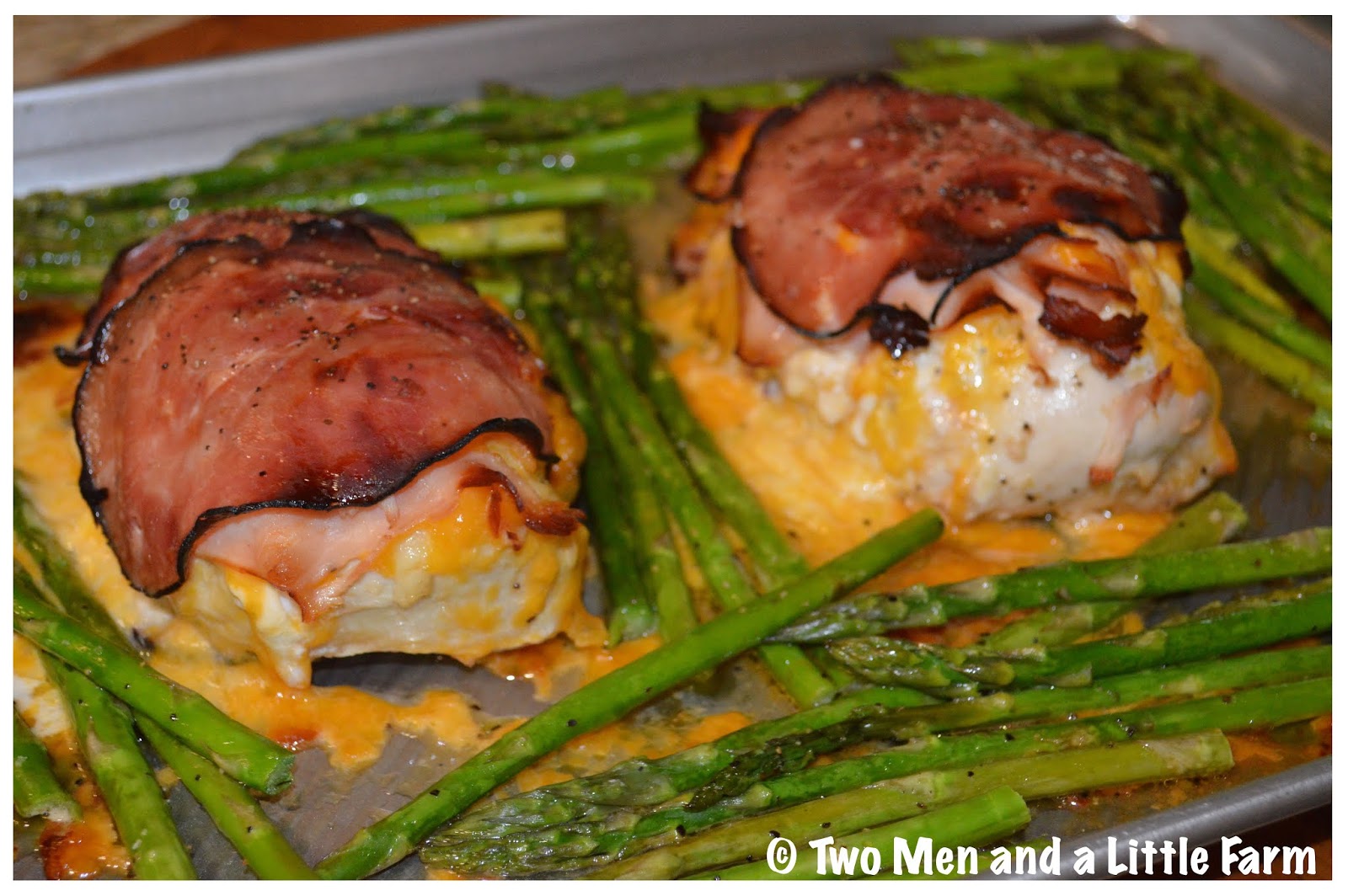 Two Men and a Little Farm: SHEET PAN STUFFED CHICKEN AND ASPARAGUS RECIPE