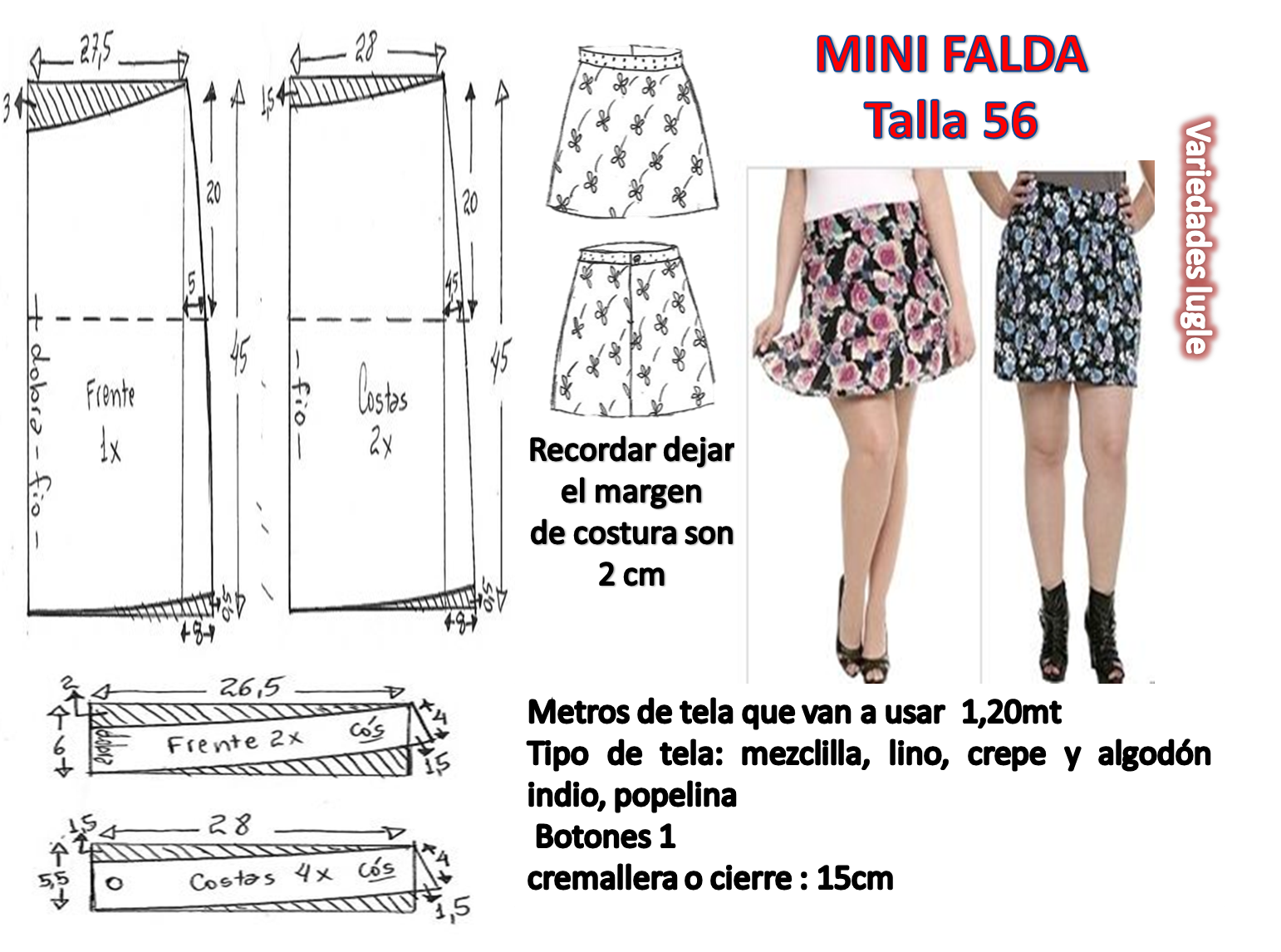 PATRONES GRATIS TALLAS GRANDES