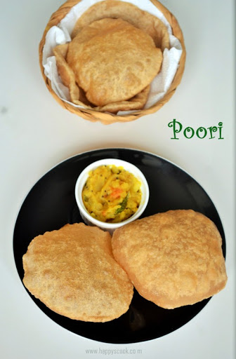 Poori Recipe | How to make puffy poori? | Happy's Cook