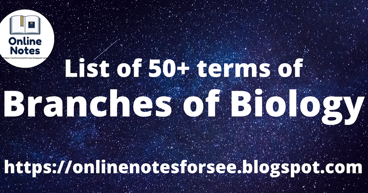 Branches Of Biology List Of 50 Terms branches-of-biology-list-of-50-terms