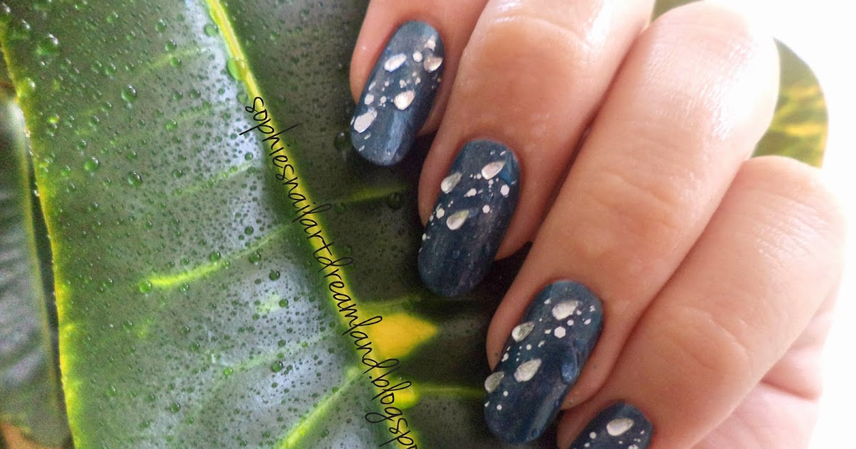 Alphabet nail art challenge - Letter R for... rain! | Sophie's Nail Art ...