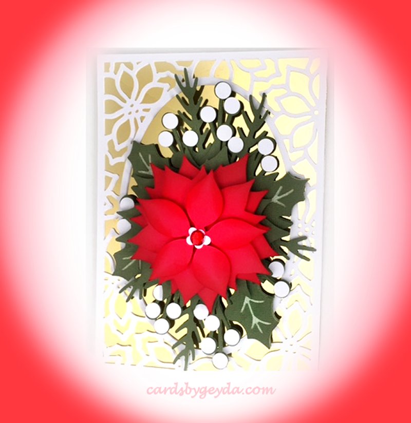 Paper Craft Creations: White Christmas 3D Poinsettia Cards and Tags