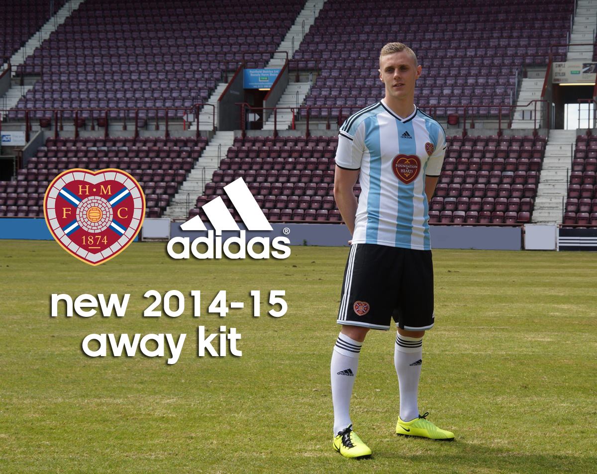 New Adidas Hearts 14-15 Home and Away Kits Released - Footy Headlines