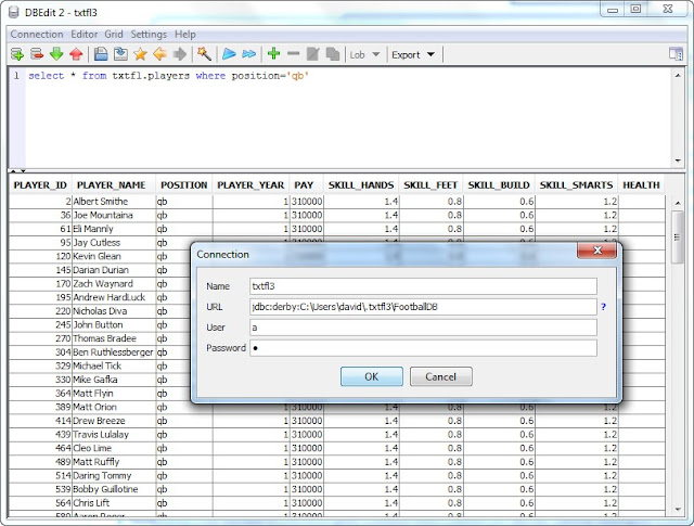 Using DBEdit 2 to manage your tXtFL database