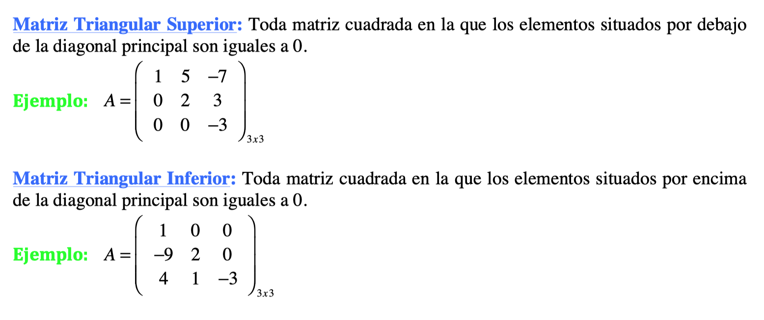 LAS MATES DE SANDRA: MATRIZ TRIANGULAR