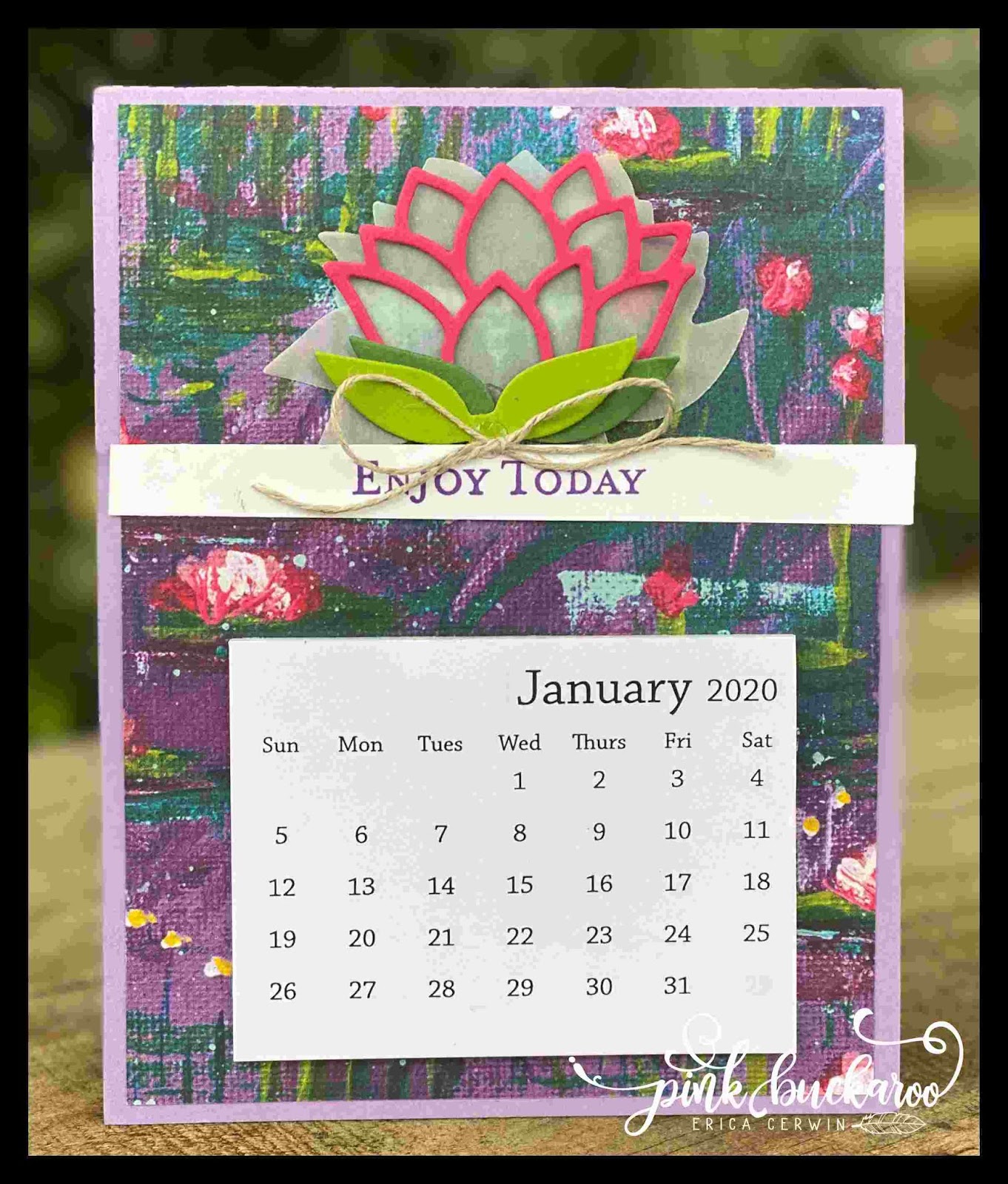 Lovely Lily Pad Calendars - Pink Buckaroo Designs