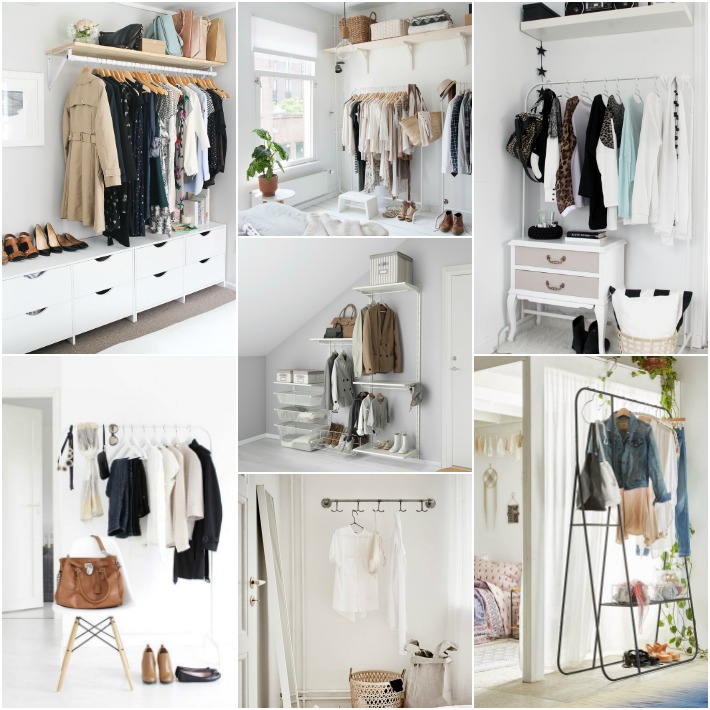 10 ideas para un vestidor abierto low cost | Decoración