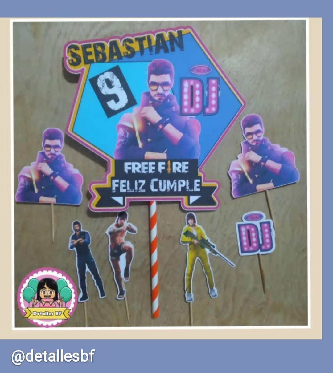 Topper Free Fire DJ Sebastián 9 - Mis Toppers Tus Toppers